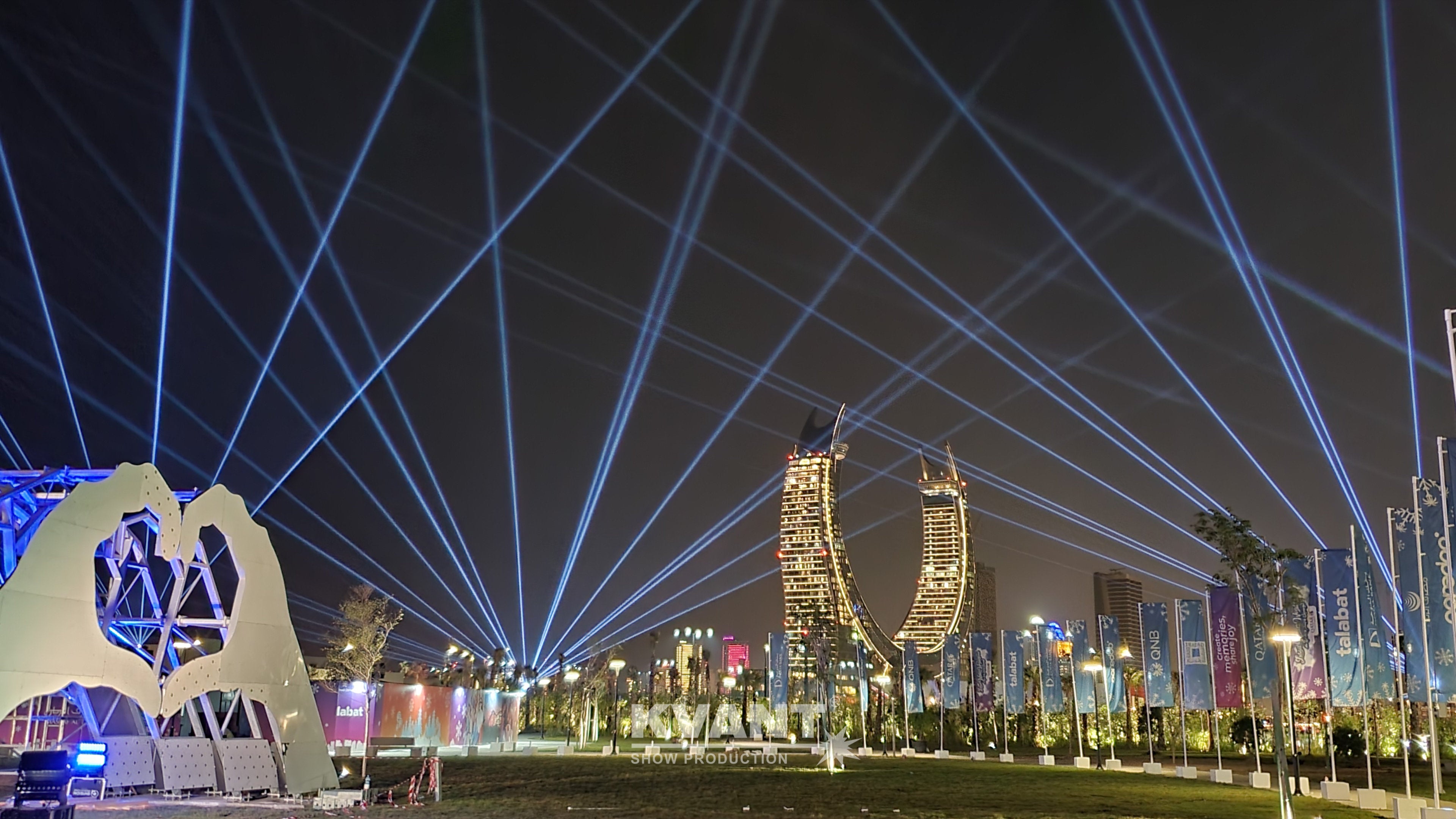 Opening of Lusail Winter Wonderland 2022 Doha, Qatar – Kvant Show ...