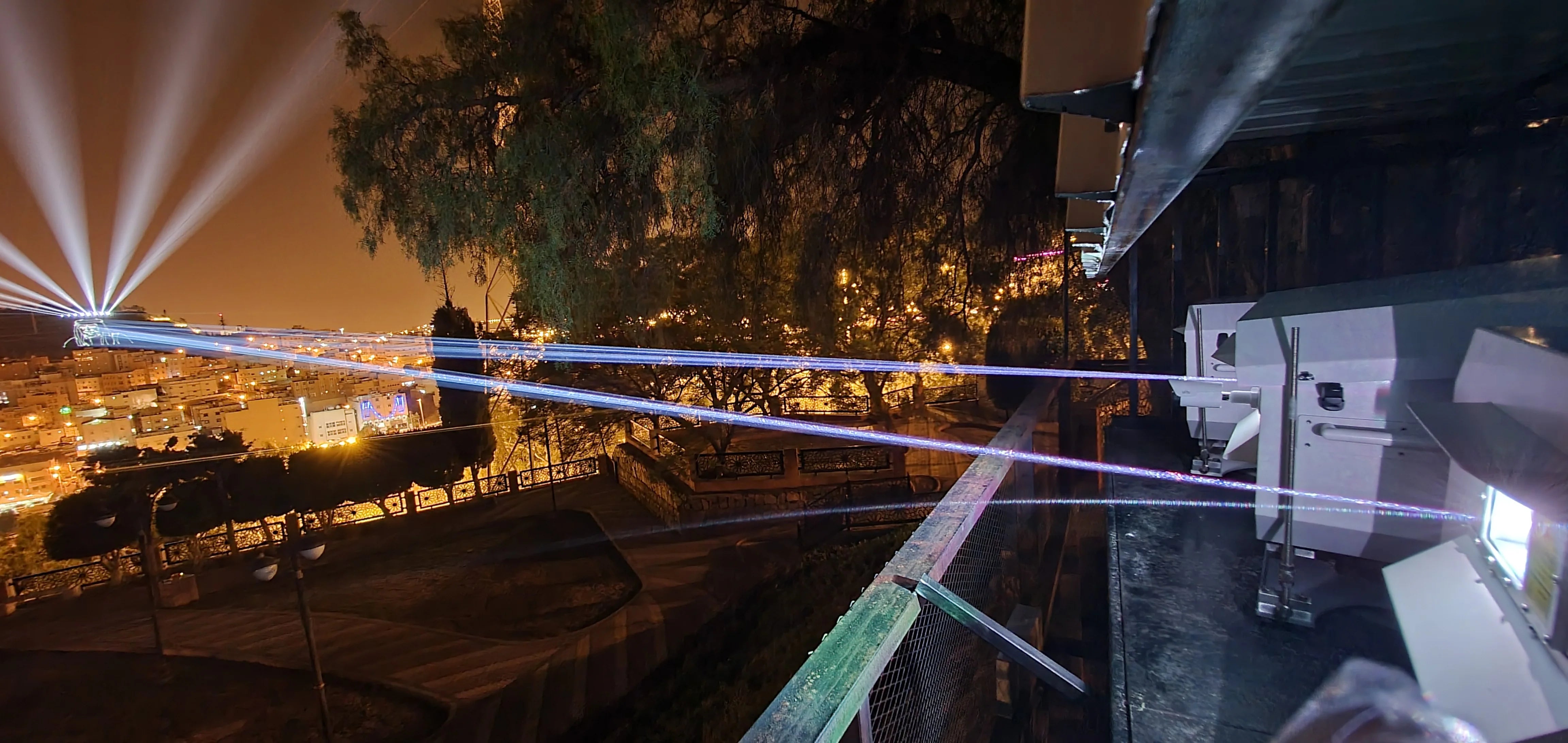 Permanent laser and lighting installation 2021 Abha, Saudi Arabia ...